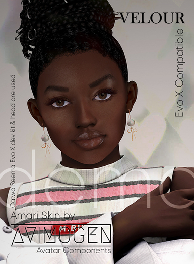 Second Life Marketplace - AVIMOGEN Evo X - Amari Skin Face BOM All ...