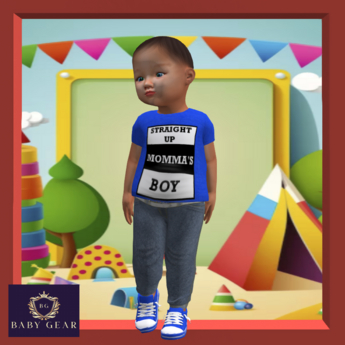 Second Life Marketplace - Zooby Child Av T Jeans Set Momma's Boy