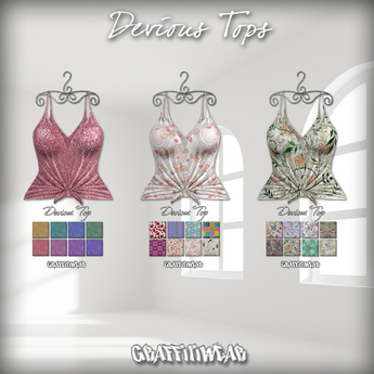 Second Life Marketplace - Graffitiwear Devious Tops DEMO