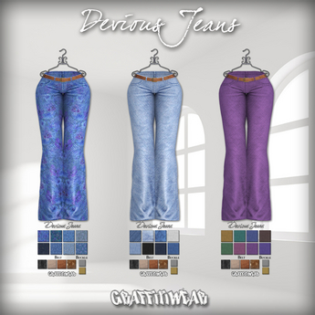 Second Life Marketplace - Graffitiwear Devious Jeans DEMO