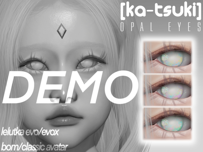 Second Life Marketplace - [ka-tsuki] opal eyes - DEMO