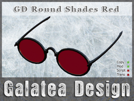 Second Life Marketplace - Round Black Shades, with Tinted Lenses
