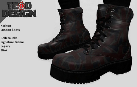 Second Life Marketplace - London Boots ~ Karlton [ADD ME]. DEMO