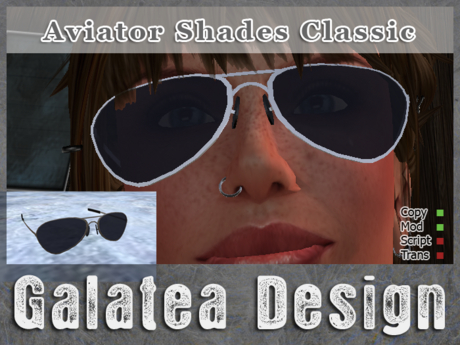 Second Life Marketplace - Aviator Shades Dark & Mirror