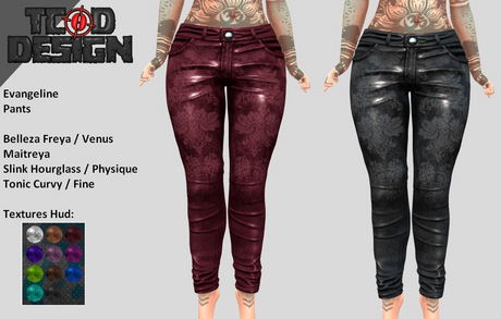 Second Life Marketplace - Pants ~ Evangeline [Textures Hud]...