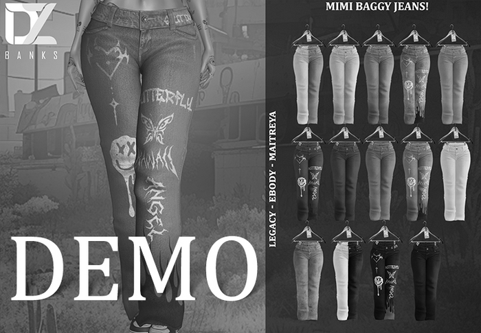 Second Life Marketplace Dz Mimi Low Rise Jeans Demo
