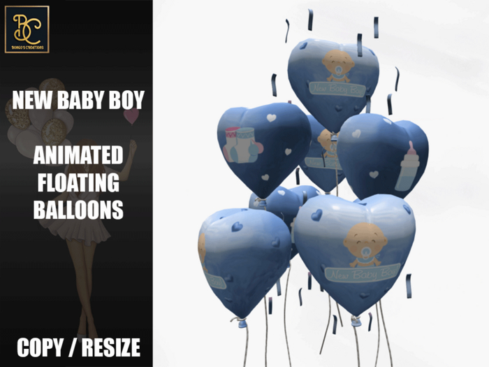 Second Life Marketplace - BMC5292 - NEW BABY BOY - ANIMATED FLOATING ...