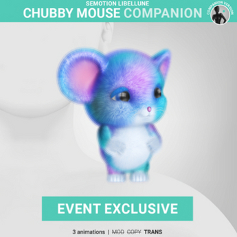 Second Life Marketplace - SEmotion Libellune Chubby Mouse Companion ...