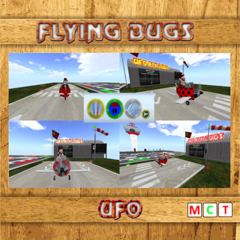 Second Life Marketplace - UFO - FLYING BUG - Lady Bug (2 AVs)