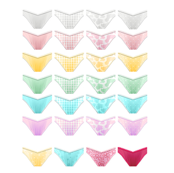 Second Life Marketplace - AETRON Ruched Panties Set - BOM Layers