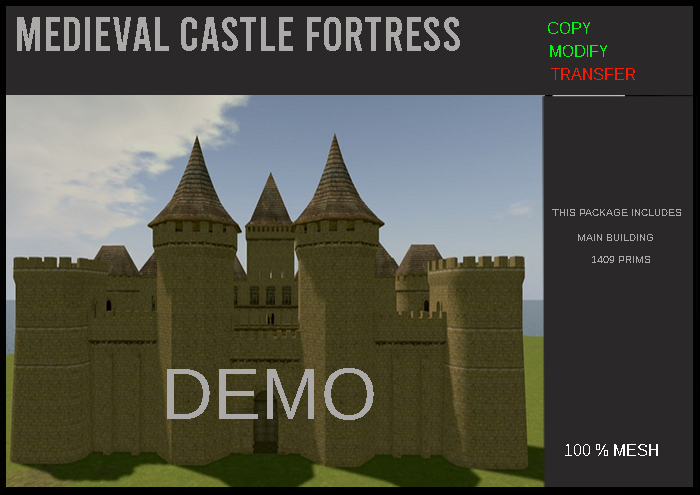 Second Life Marketplace - Medieval Castle, medieval fortress !i!DEMO!i!