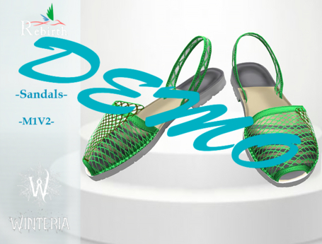 Second Life Marketplace - sandals-M1V2-Rebirth-DEMO