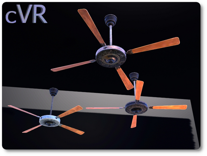 Second Life Marketplace - cVR Early 1920s Electric Ceiling Fans TA box