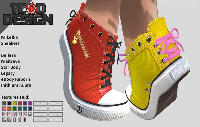 Second Life Marketplace - Sneakers ~ Mikellia [DEMO]