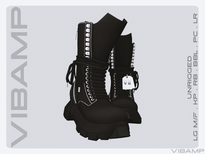 Second Life Marketplace - VB. Lea Boots Black