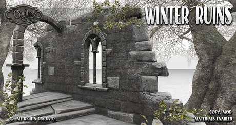 Second Life Marketplace - Winter Ruins, Winter Decor, Ruined Arch ...