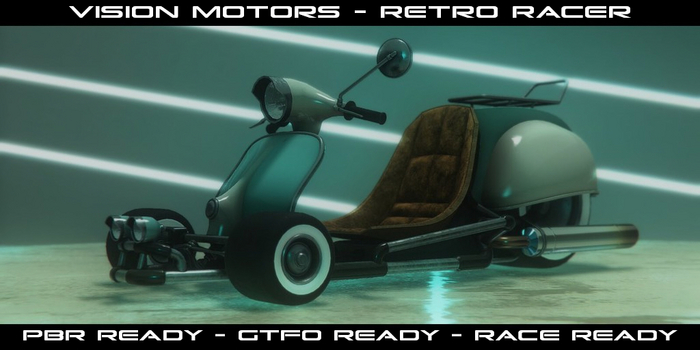 Second Life Marketplace - Vision Motors - Retro Racer - PBR