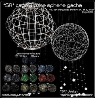Second Life Marketplace - *SR* cage sphere : 15 box