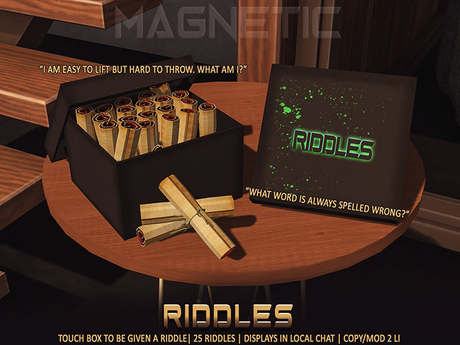 Second Life Marketplace - Magnetic - Riddles