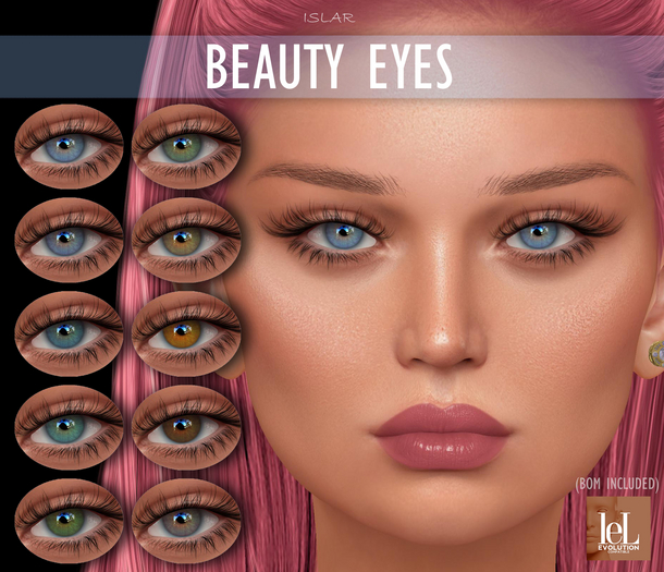 Second Life Marketplace - ::Islar:: Beauty eyes Lelutka Evo, EVOX and ...