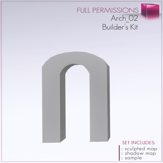 Second Life Marketplace - Sculpted Arch 02 - Builder's Kit Set FULL PERM