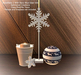 Second Life Marketplace - Snowflake 2 With Navy Blue Deer Orb
