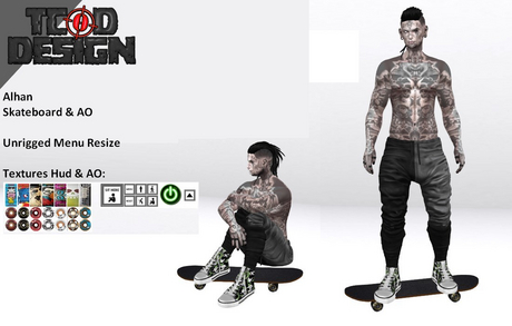 Second Life Marketplace - Skateboard & AO ~ Alhan [ADD ME]. DEMO