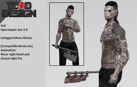 Second Life Marketplace - Apocalypse Axe Fatpack ~ Syd [DEMO]