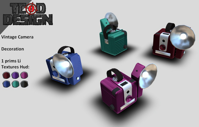 Second Life Marketplace - Vintage Camera [Textures Hud]...