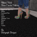 Second Life Marketplace - [Dalrymple Designs] Allison Heels- Neon Crochet