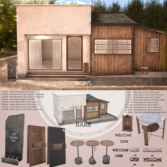 Second Life Marketplace - 8. Howl - letter sign for the wall A (welcome)