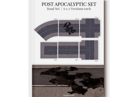 Second Life Marketplace - MINIMAL - Post Apocalyptic Set Road set