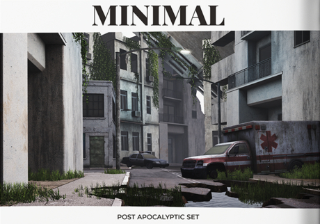 Second Life Marketplace - MINIMAL - Post Apocalyptic Set Road set