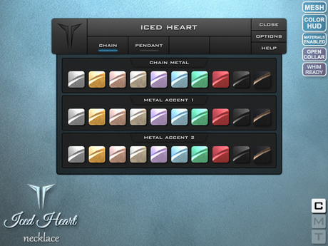 Second Life Marketplace - **RE** Iced Heart Necklace RLV - OpenCollar ...
