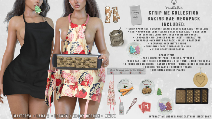 Second Life Marketplace - *Vanilla Bae* Baking Bae - Mega Pack - Strip ...