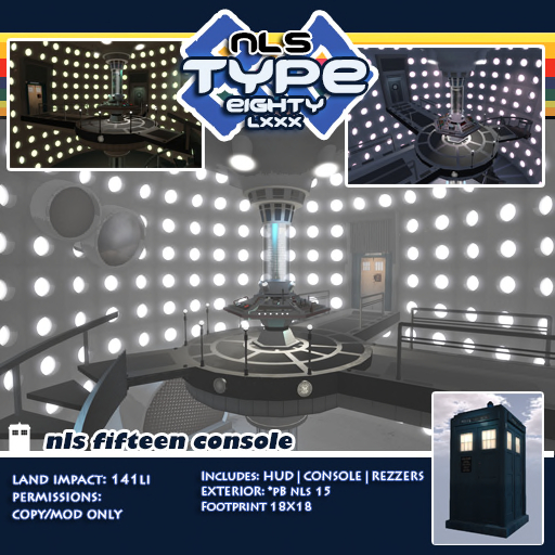 Second Life Marketplace - TARDIS CONSOLE - NLSFifteen - Type 80