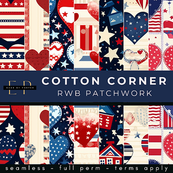 Second Life Marketplace - Made by Porter - Red White Blue Patchwork ...