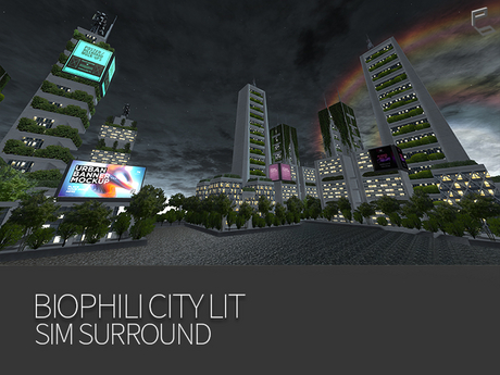 Second Life Marketplace - BIOPHILIC CITY LIT SIM SURROUND PACK (FULL ...