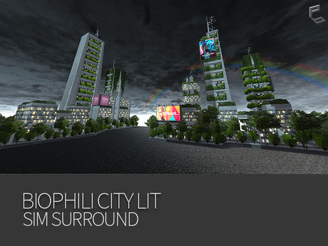Second Life Marketplace - BIOPHILIC CITY LIT SIM SURROUND PACK (FULL ...