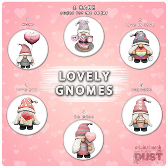 Second Life Marketplace - DUST: Lovely Gnomes - Complete Set