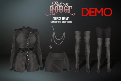Second Life Marketplace - POISON ROUGE Odisse Outfit DEMO
