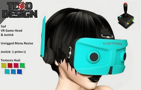 Second Life Marketplace - VR Game Head & Jostick ~ Syd [Textures Hud]. DEMO