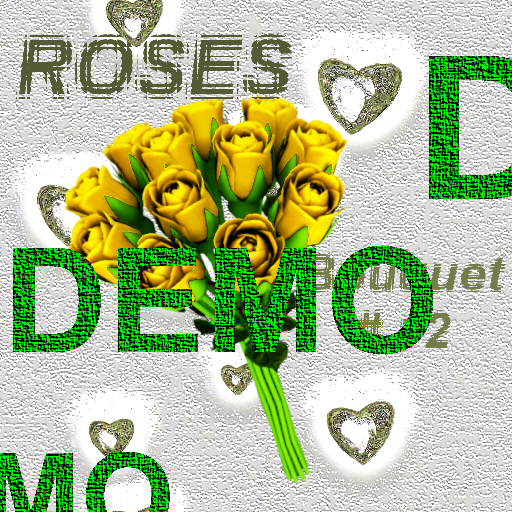 Second Life Marketplace - ROSES YELLOW Bouquet#12 DEMO