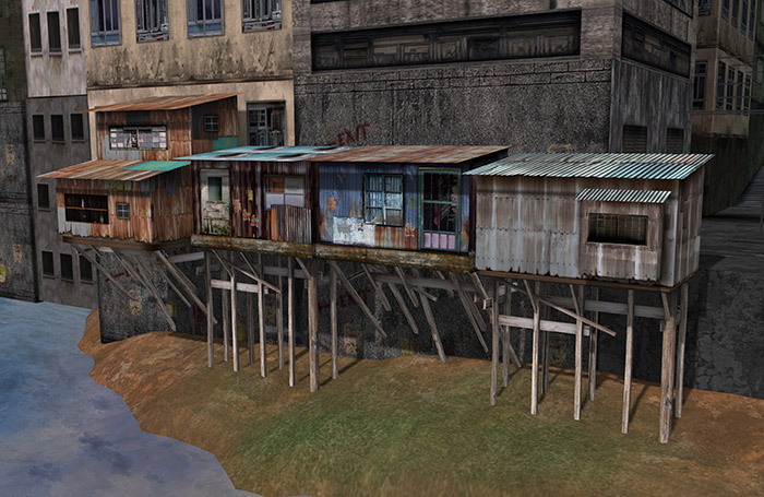 Second Life Marketplace - kowloon slum house