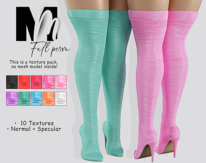 Second Life Marketplace - MM:: Full Perm Boots 08 - Textures