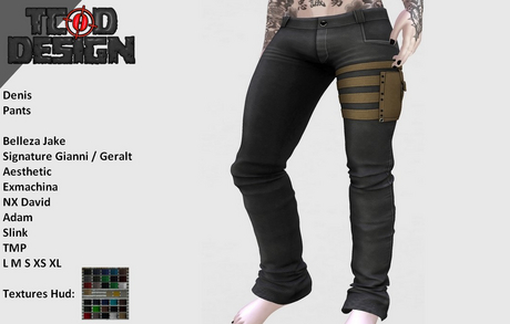 Second Life Marketplace - Pants Denis ~ Textures Hud ~ DEMO