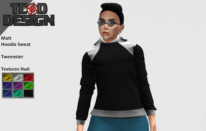 Second Life Marketplace - Hoodie Sweat Matt (Tweenster) ~ Textures Hud ...