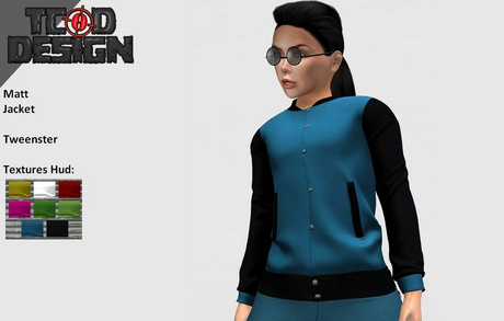 Second Life Marketplace - Jacket Matt (Tweenster) ~ Textures Hud ~ Mesh