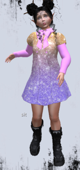 Second Life Marketplace - M3GAN Doll-Rebirth-Flat ombre glitter yellow ...