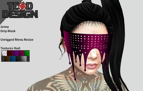 Second Life Marketplace - Drip Mask ~ Jenny [ADD ME]...